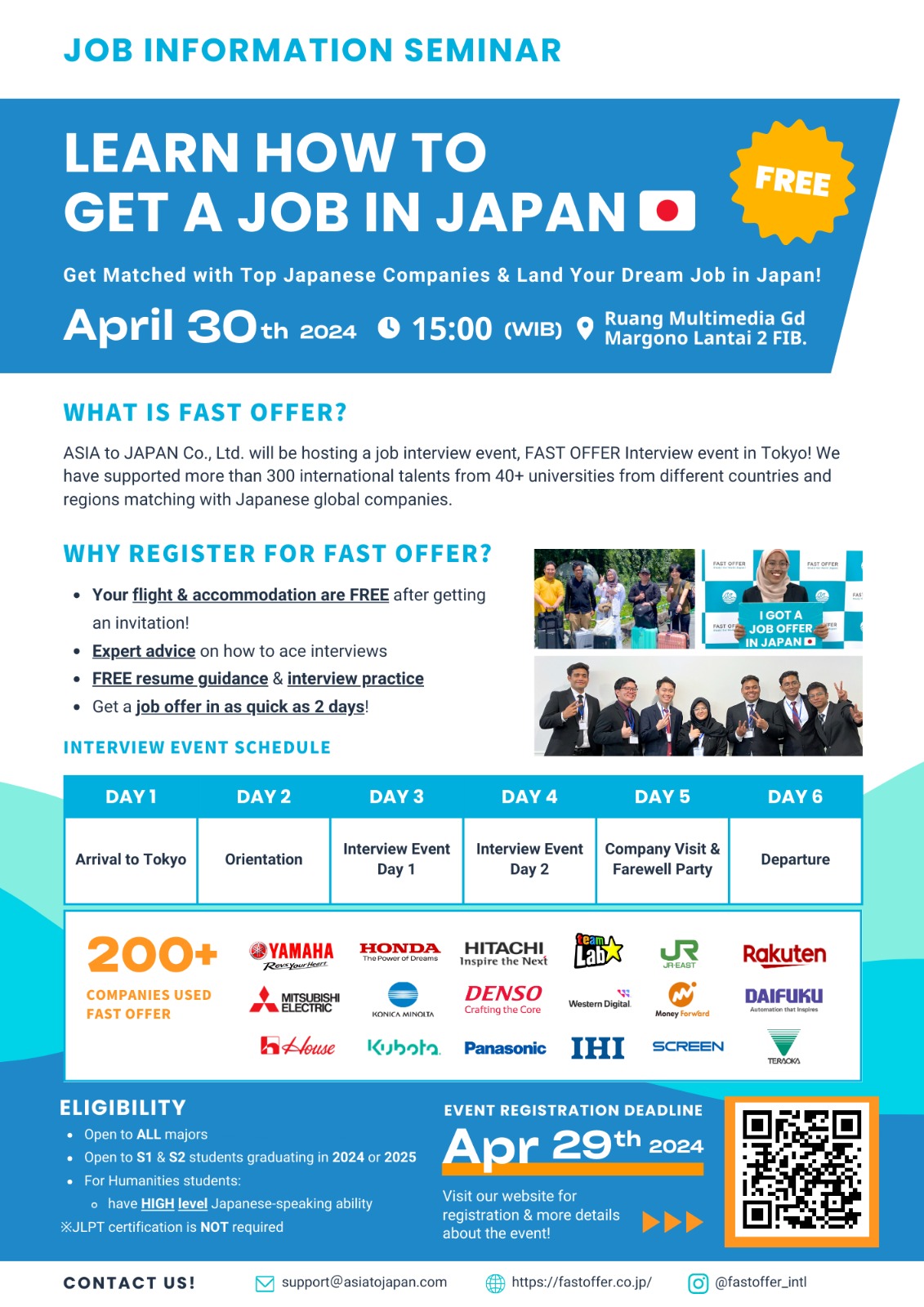 Seminar Kerja: Learn How to Get a Job in Japan – FIB-UGM
