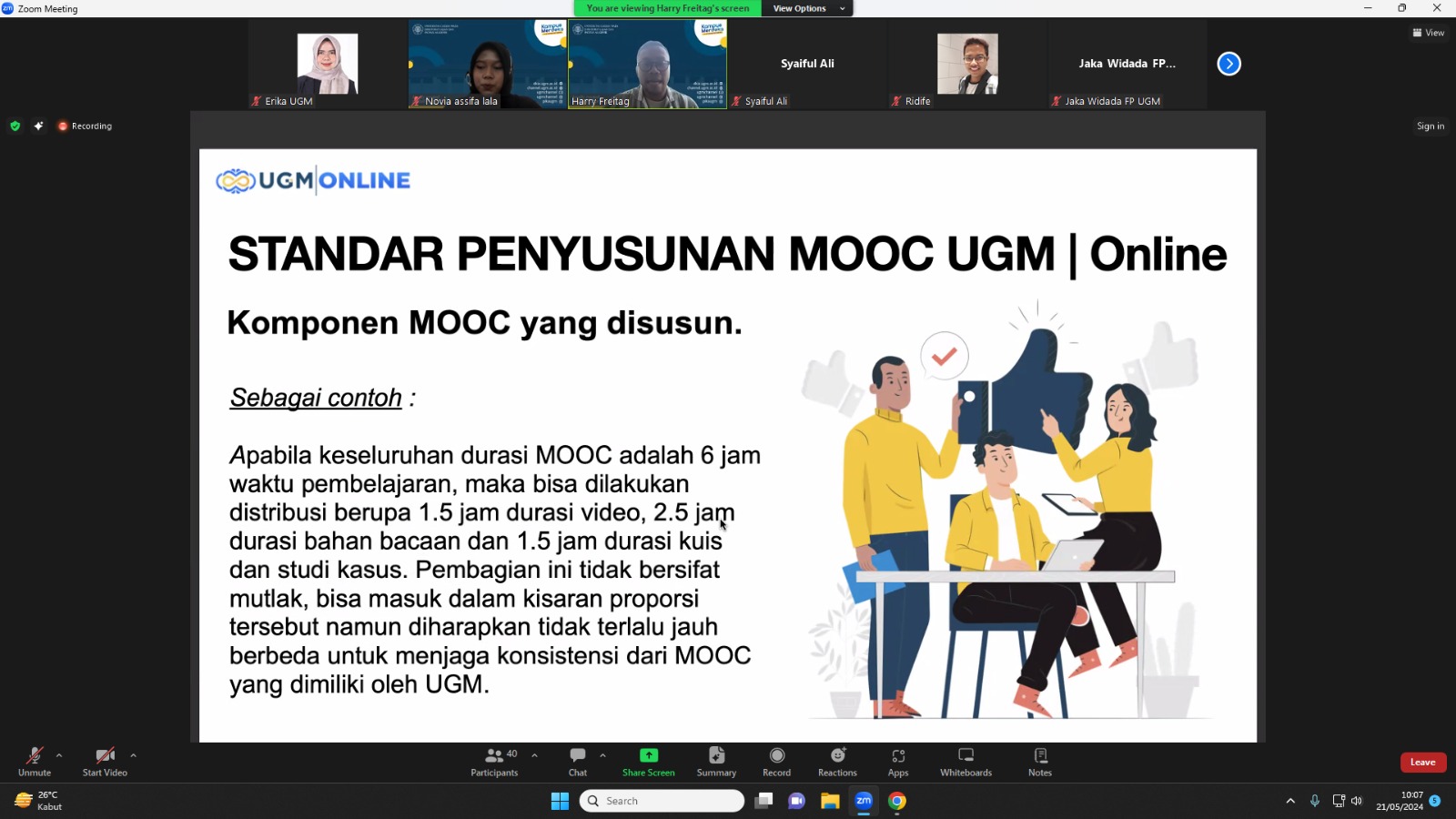 Kick-Off Pengembangan Kredensial Mikro Bagi Pimpinan Universitas Melalui UGM Online – FIB-UGM
